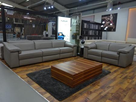 Natuzzi Italia Brick 3049 Leather sofa 2 Seater power recliners SofaMax Brands Outlet